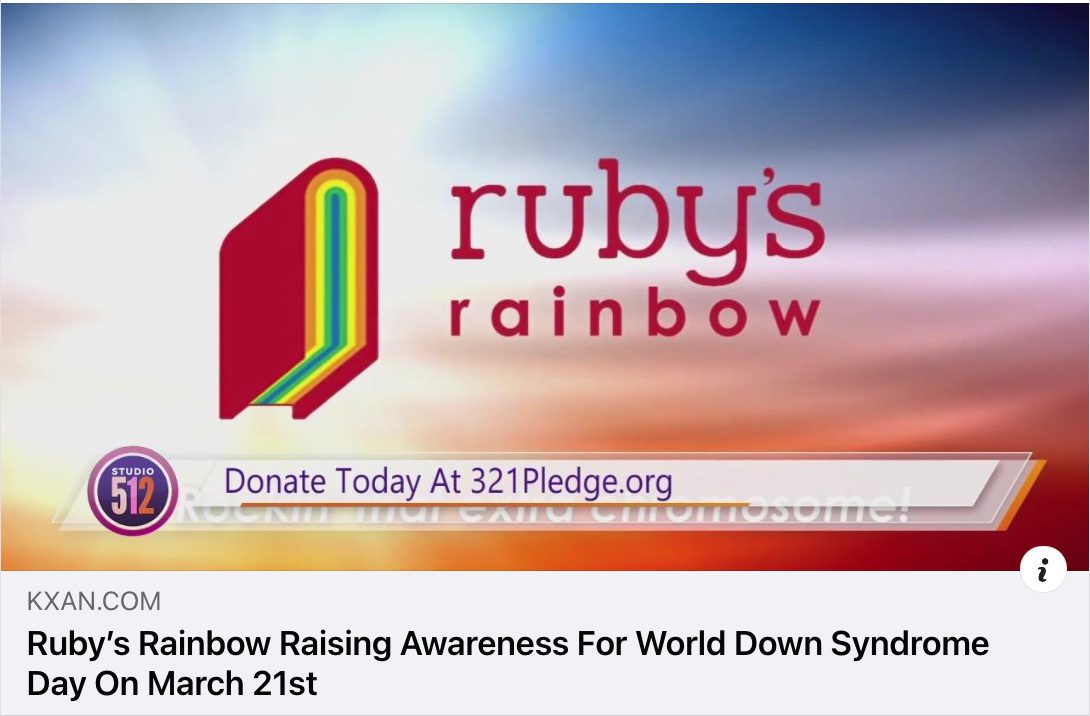 Ruby’s Rainbow | Thanks to Studio 512 for having us!!