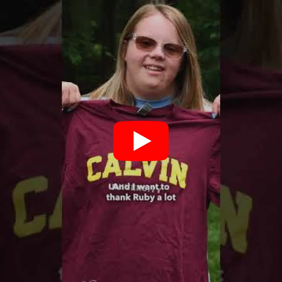 Ruby’s Rainbow | Rockin' Recipient Jane Attends Calvin University!